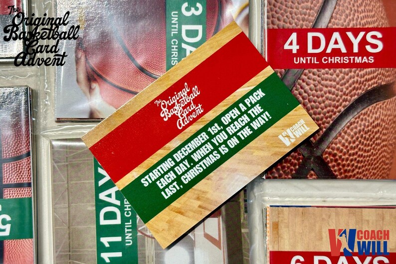 The Original Basketball Card Advent Calendar - 24 Day Christmas ...