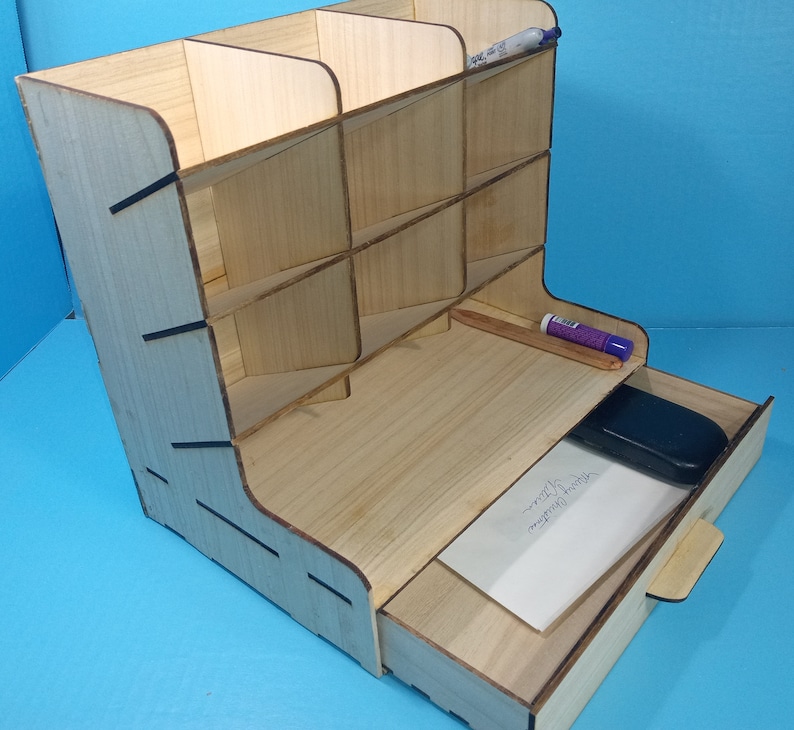 Office Tidy 3 Variations Desk Organizer Laser Cut Desk - Etsy