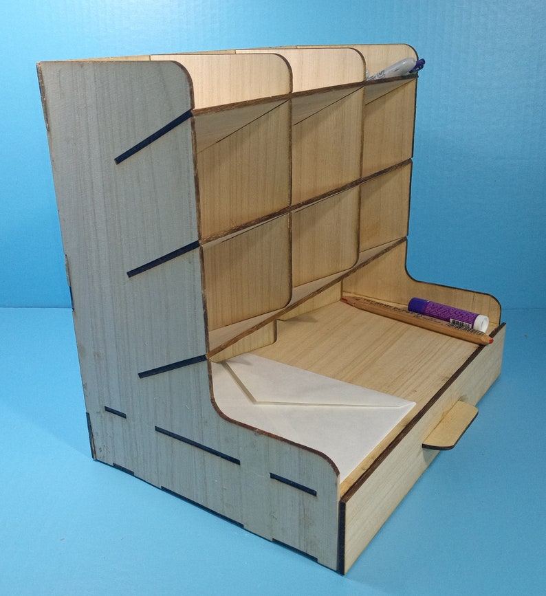 Office Tidy 3 Variations Desk Organizer Laser Cut Desk - Etsy