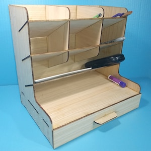 Laser Cut Desk Organizer Files: 3 Variations (digital Download) - Etsy