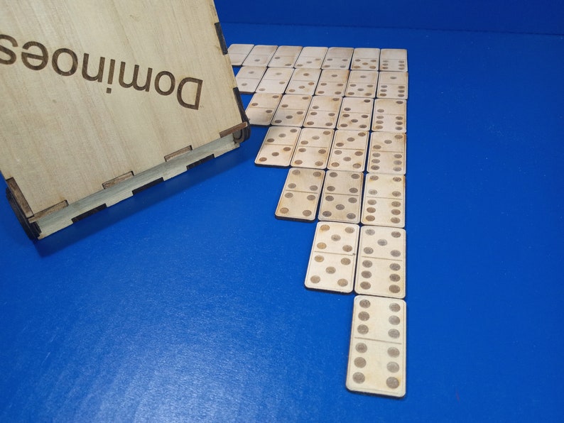 Dominoes Svg, Dominoes Set in Box, Old Fashioned Games, Laser Cut, 3d ...