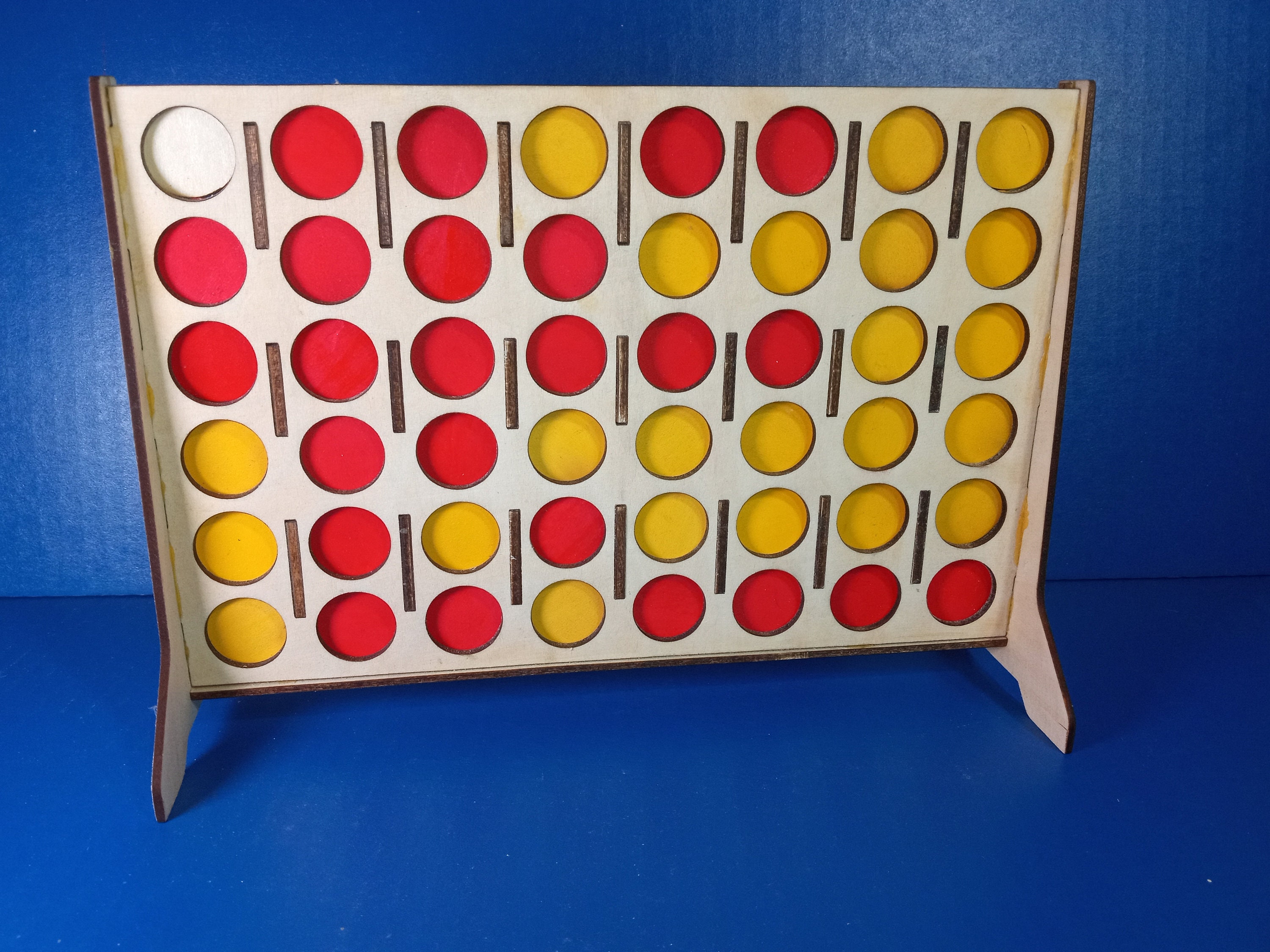 Four in a Row Game Laser Cut Files in Svg Dxf Ai Lightburn - Etsy