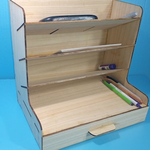 Laser Cut Desk Organizer Files: 3 Variations (digital Download) - Etsy