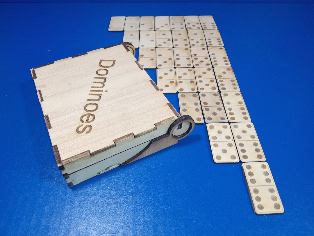 Dominoes Svg, Dominoes Set in Box, Old Fashioned Games, Laser Cut, 3d ...