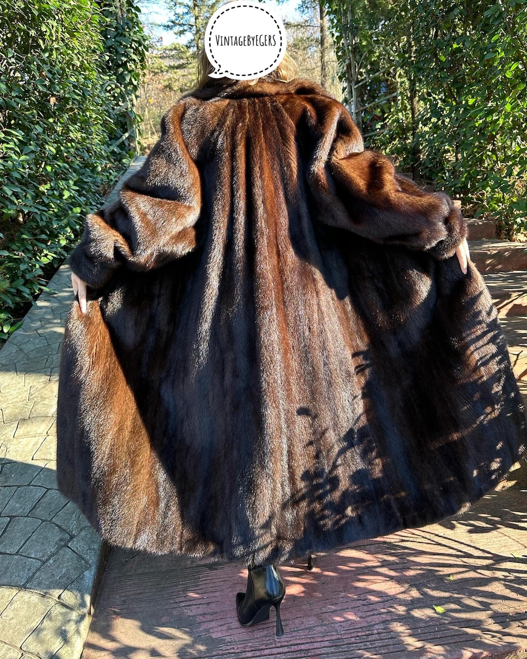 Brown Mink Fur Coat, Long Mink Fur Coat, Full Length Mink Fur Coat ...