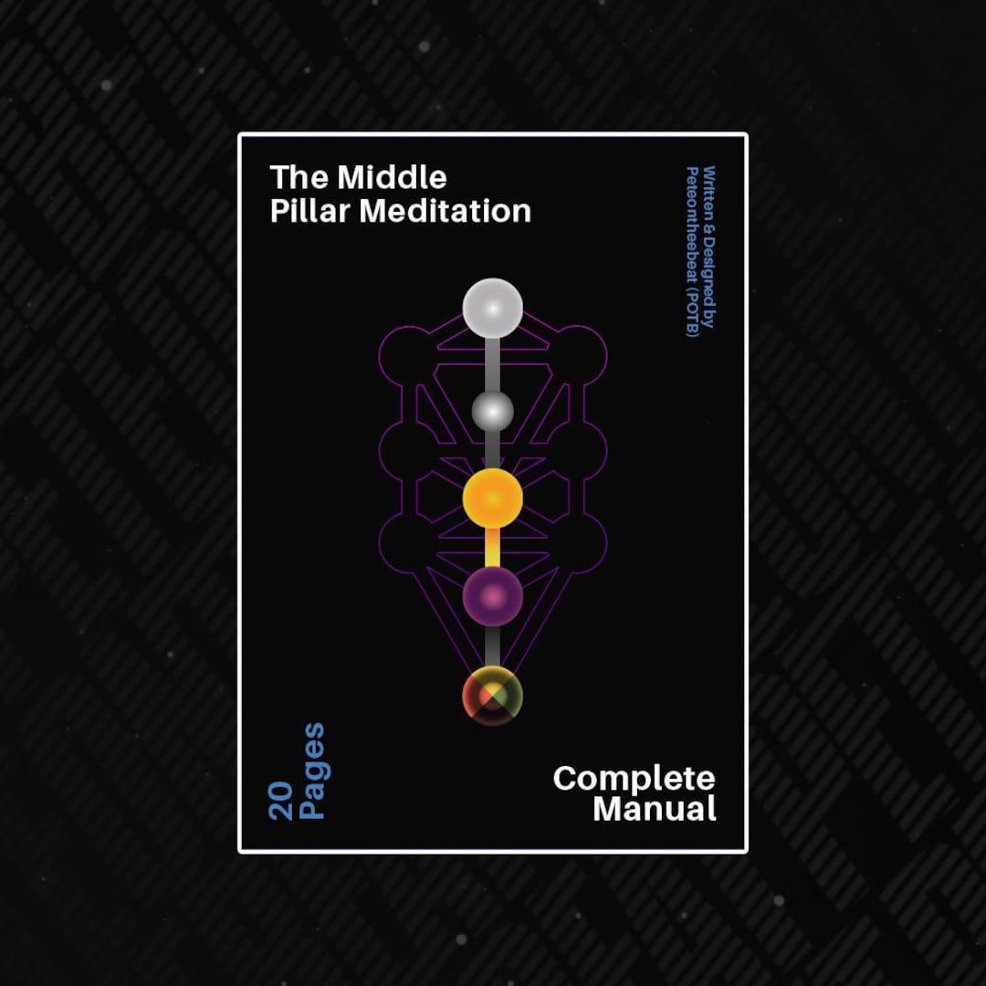 The Middle Pillar Meditation Cheat Sheet - Etsy The Middle Pillar Meditation Cheat Sheet - Etsy