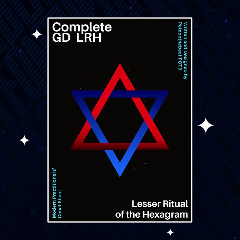 Lesser Hexagram Ritual LIRH LBRH Cheat Sheet - Etsy