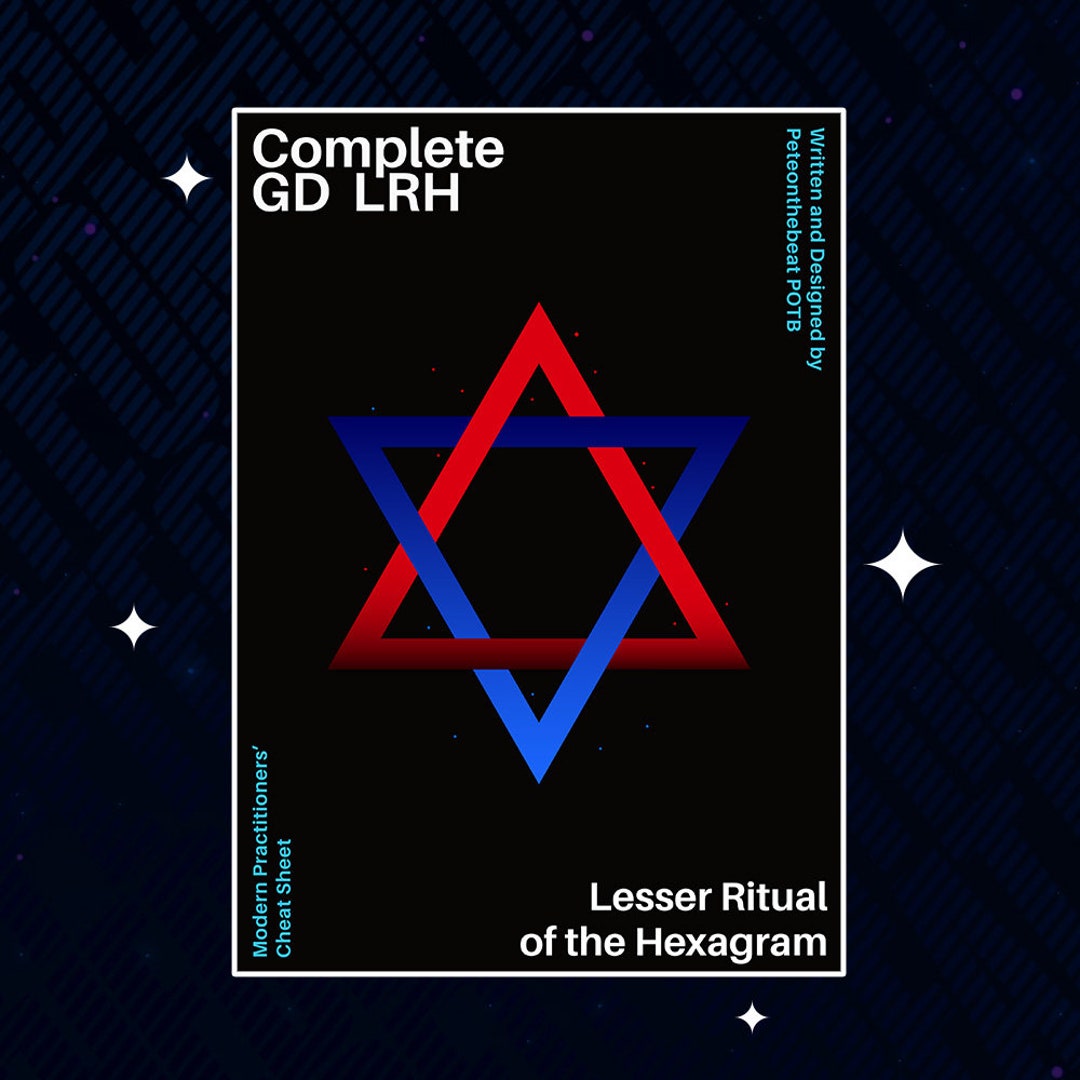 Lesser Hexagram Ritual LIRH LBRH Cheat Sheet - Etsy