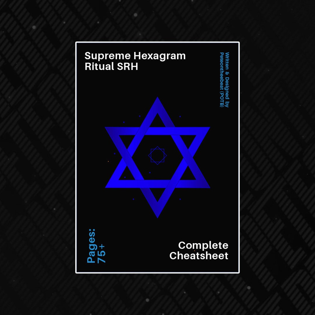 Supreme Hexagram Ritual SRH Complete Manual - Etsy