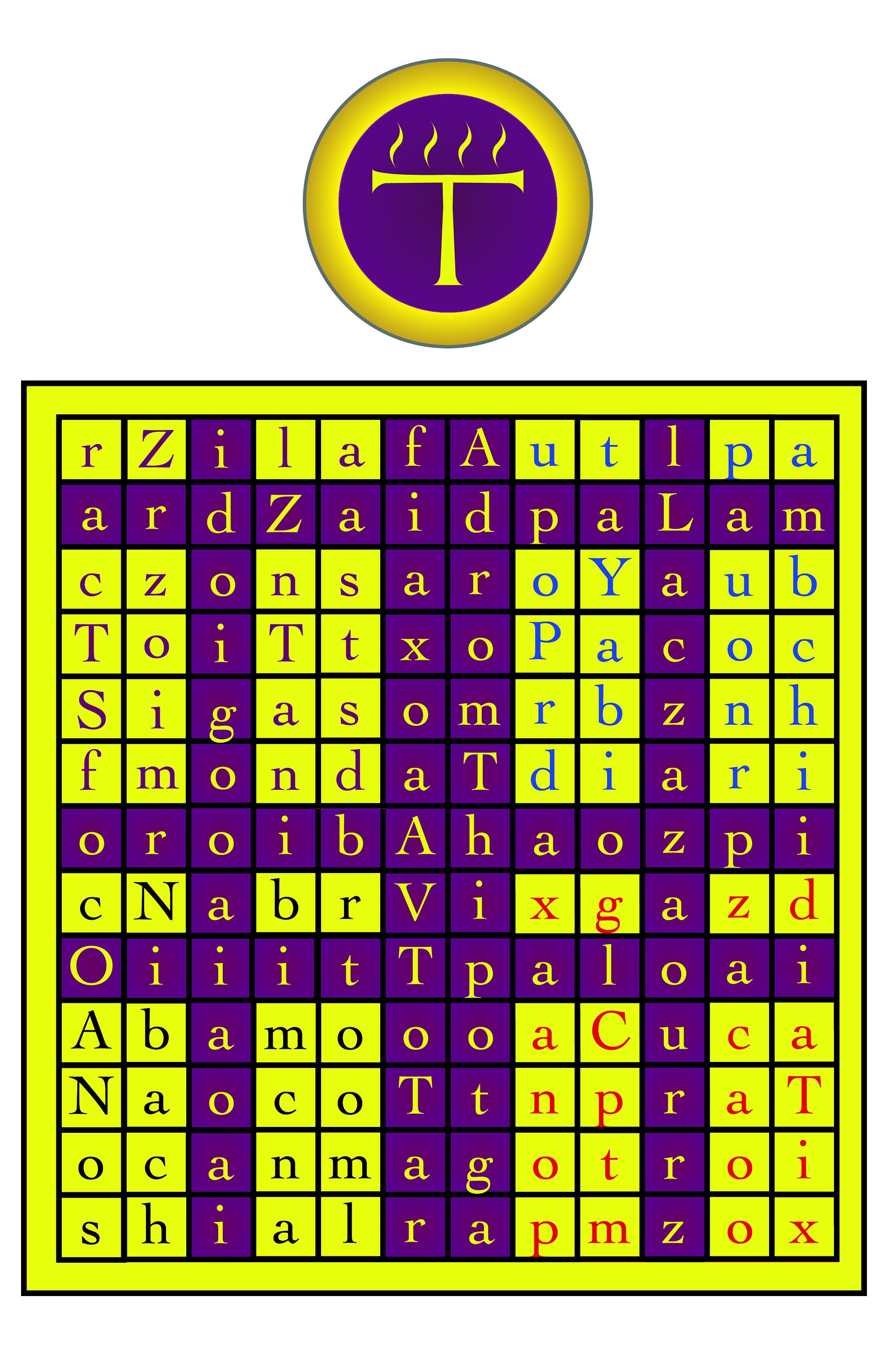 Golden Dawn-style Enochian (elemental) Tablets With Flashing Crosses - Etsy