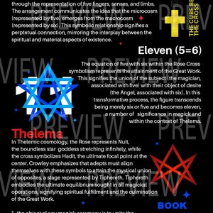 The Hermetic Rose Cross Cheat Sheet (black) - Etsy