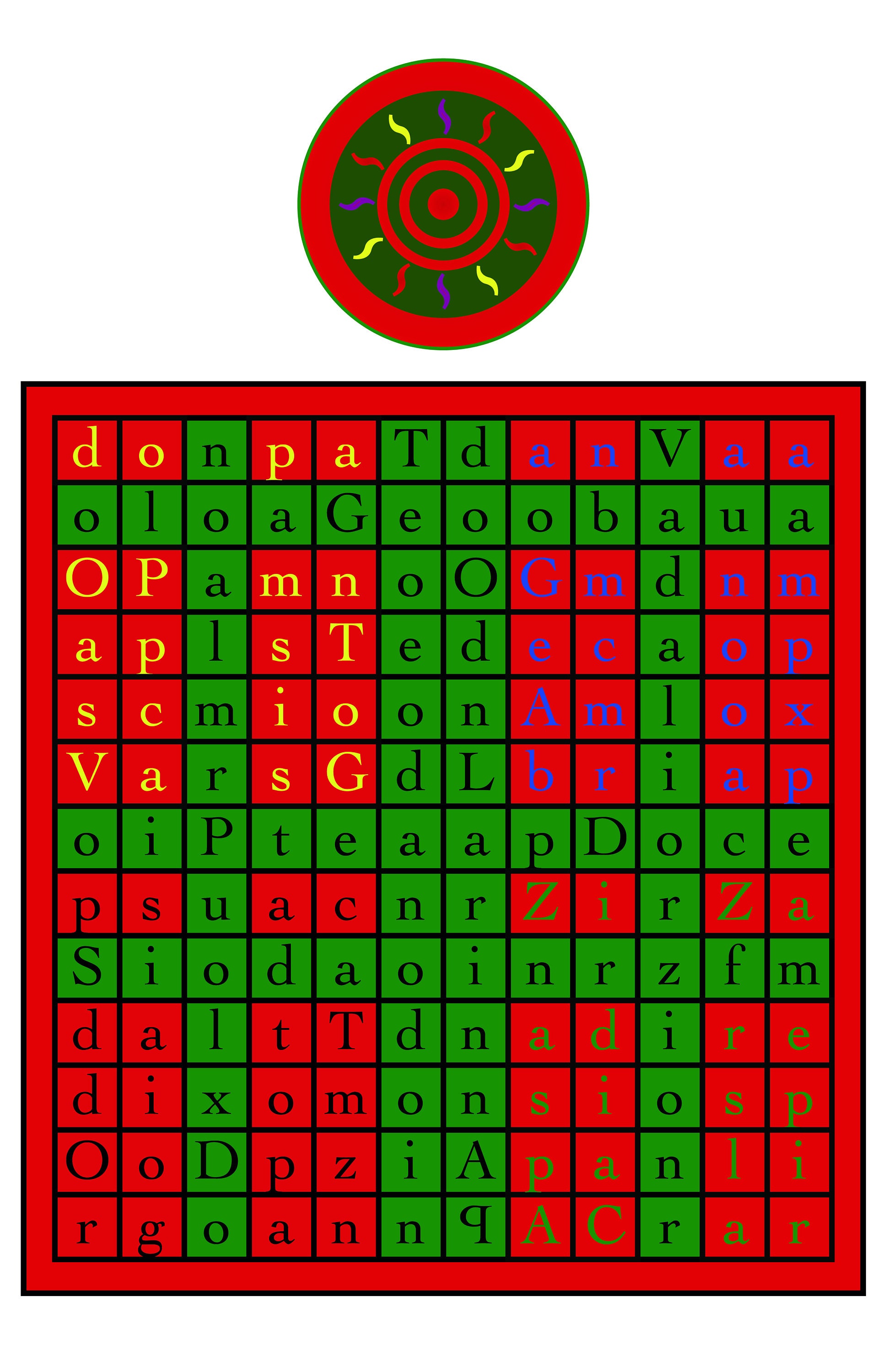 Golden Dawn-style Enochian (elemental) Tablets With Flashing Crosses - Etsy
