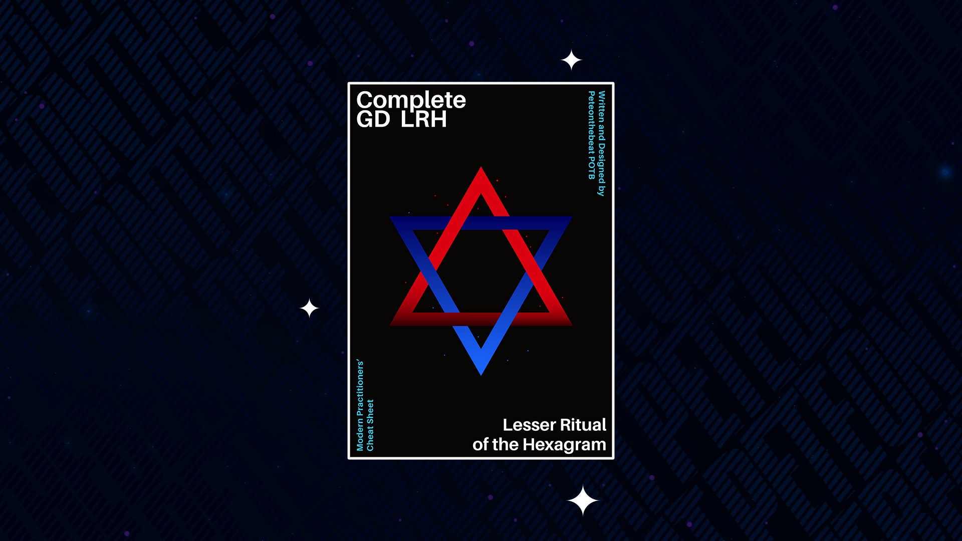 Lesser Hexagram Ritual LIRH LBRH Cheat Sheet - Etsy