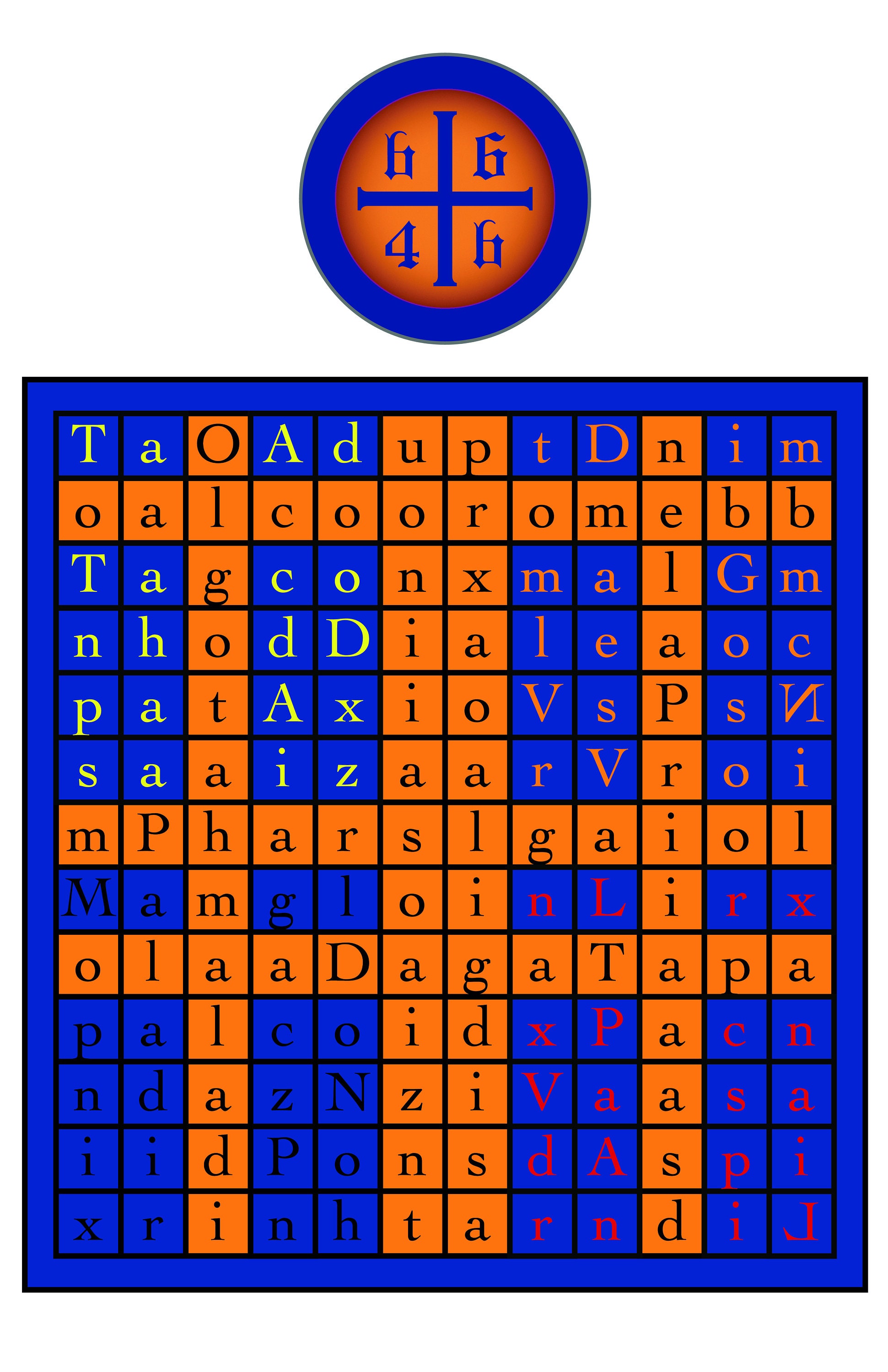 Golden Dawn-style Enochian (elemental) Tablets With Flashing Crosses - Etsy