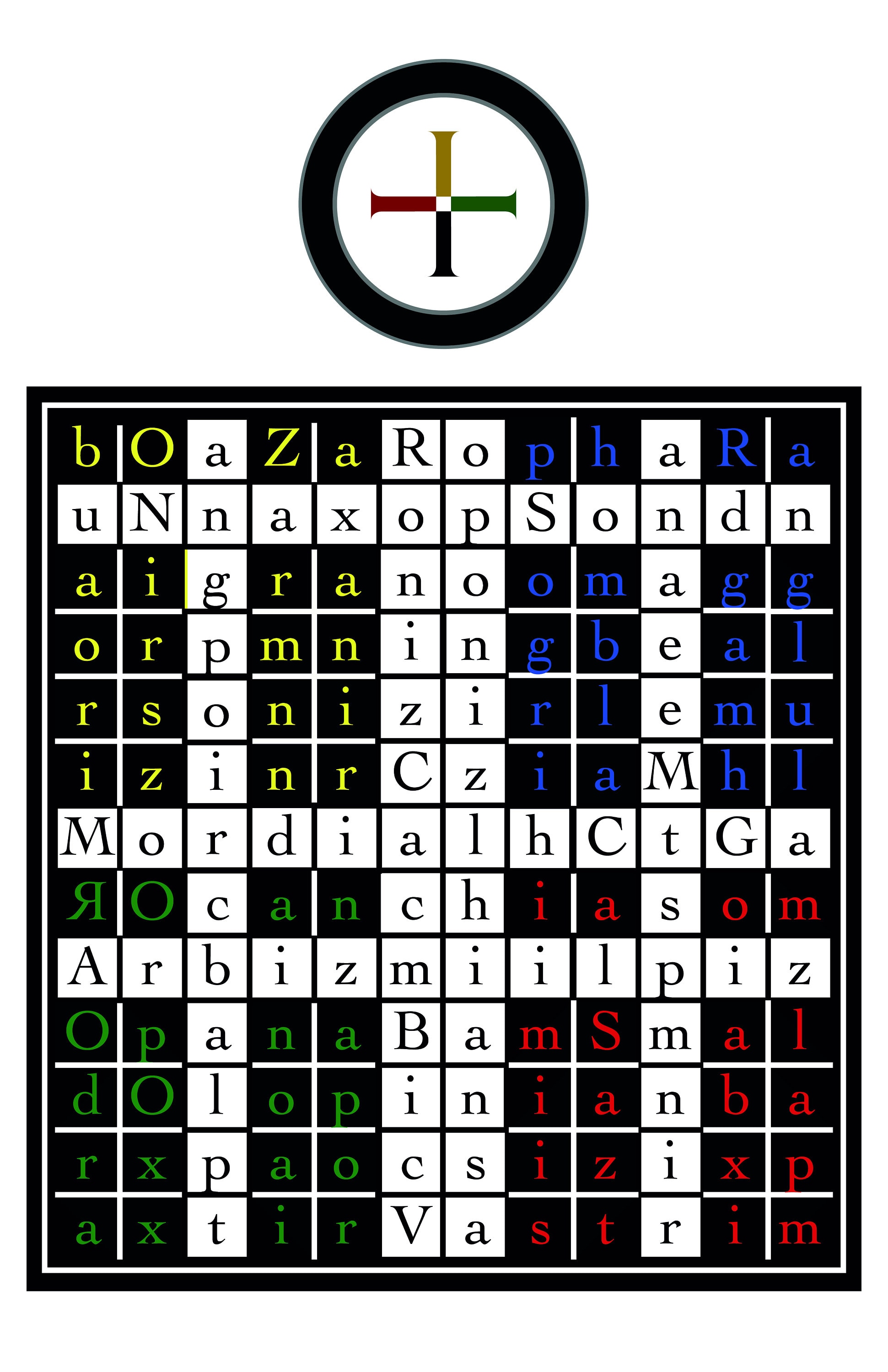 Golden Dawn-style Enochian (elemental) Tablets With Flashing Crosses - Etsy