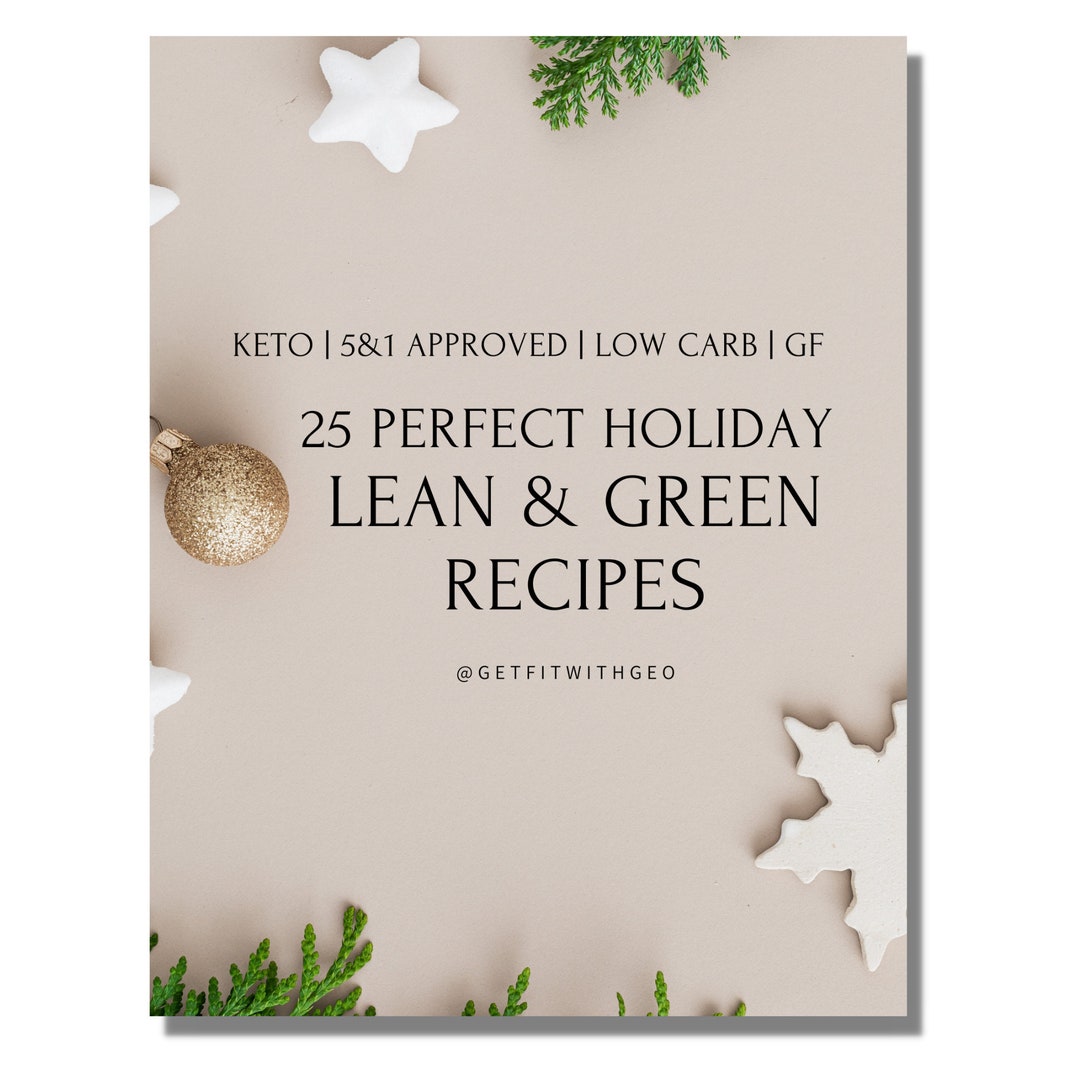 Holiday Optavia 5+1 Approved Lean & Green Cookbook 25 Recipes (gluten ...