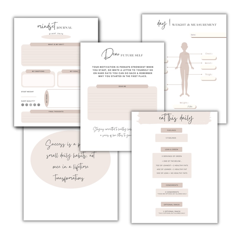 DIGITAL Optavia 5&1 Fueling Tracker, Planner, Guide | INSTANT DOWNLOAD ...