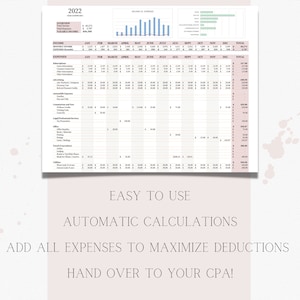 1099 Optavia Coach Expense Tracking Spreadsheet for Taxes - Etsy