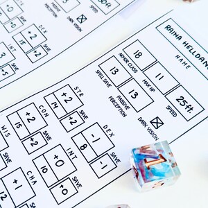 Initiative Tracker for Dungeons and Dragons Fillable and Printable Pc ...