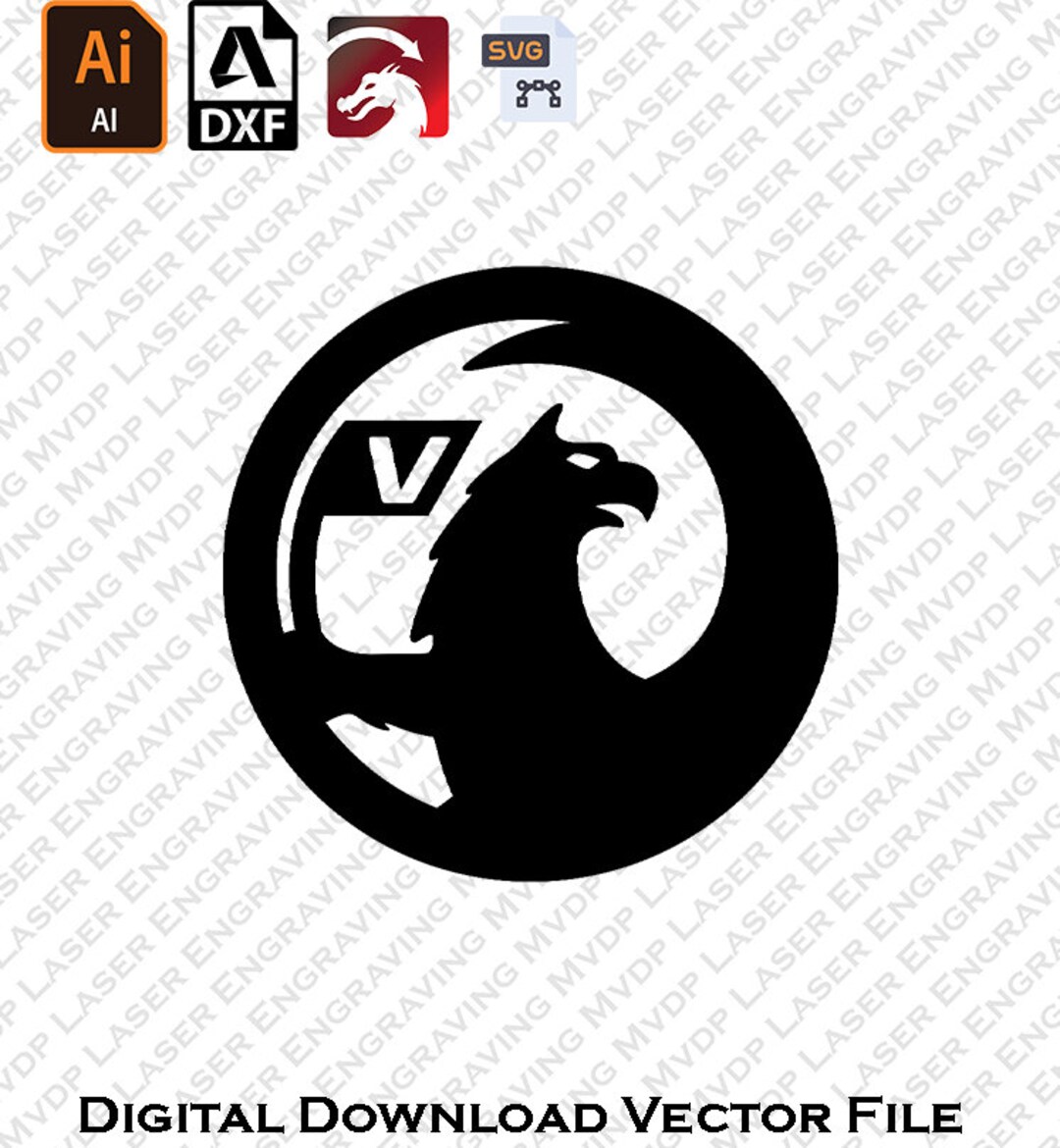 Vaux Logo Laser Cut .SVG , .AI , .DXF , Lightburn , Hall Design ...