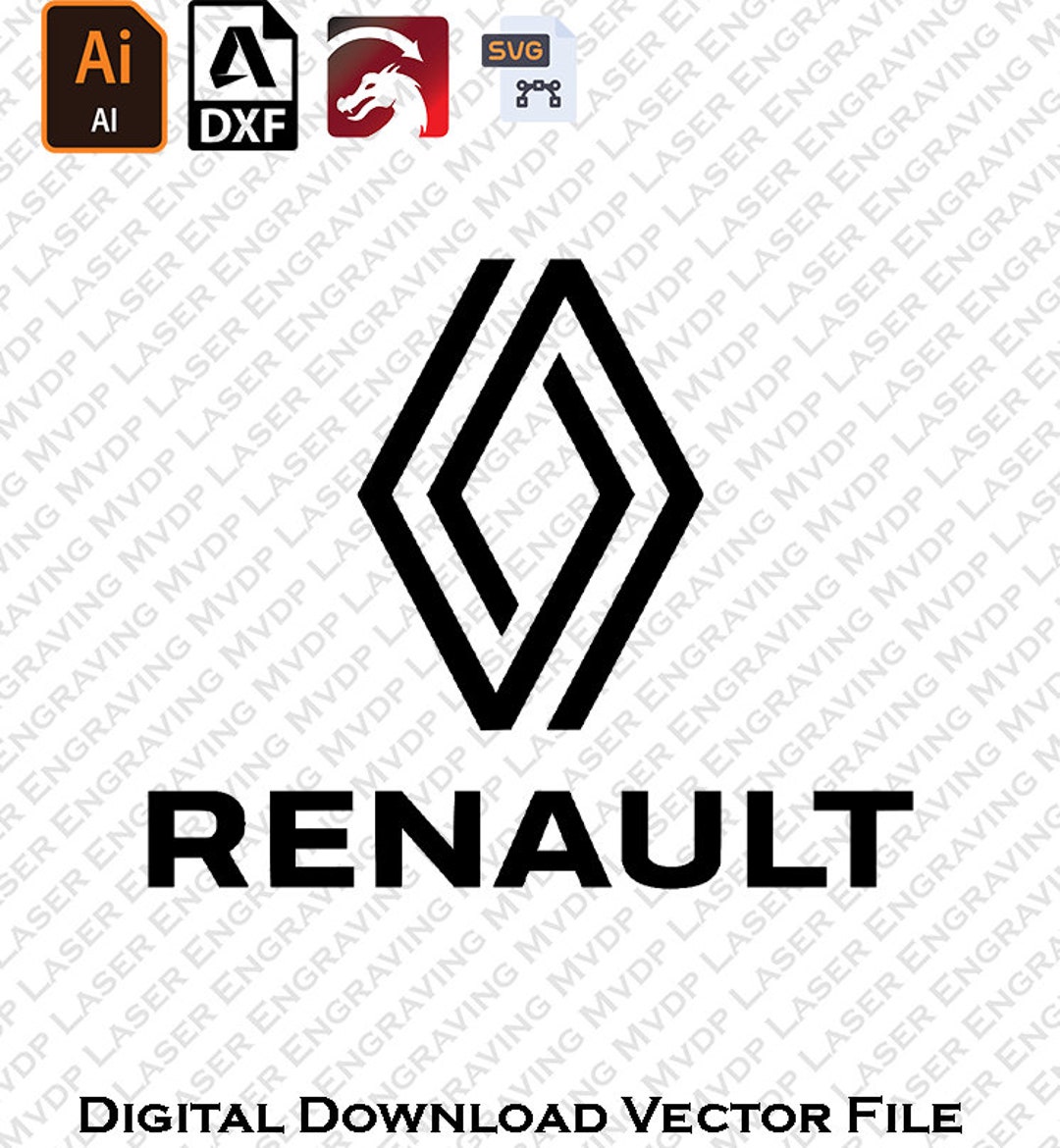 Reno Logo Laser Cut .SVG , .AI , .DXF , Lightburn , Reanault Design ...