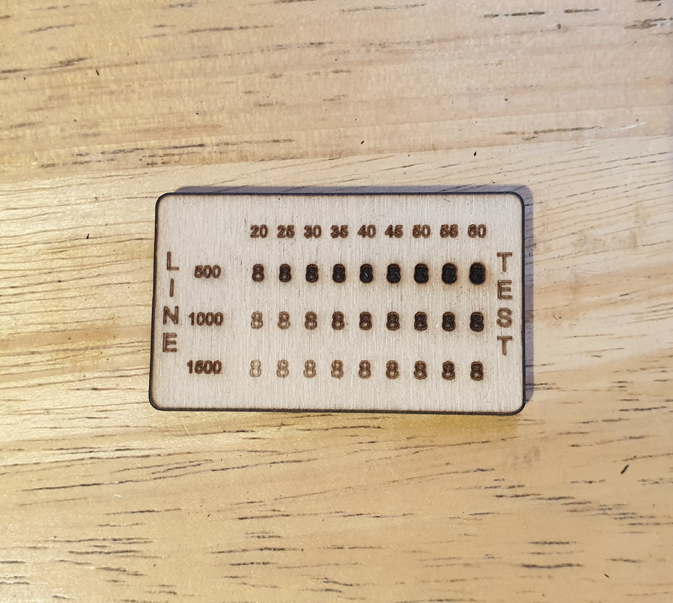 Compact Laser Line Material Testing Plates Lightburn .AI .DXF - Etsy