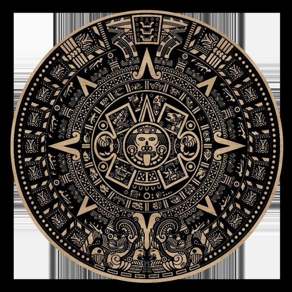Aztec Calendar Svg - Etsy