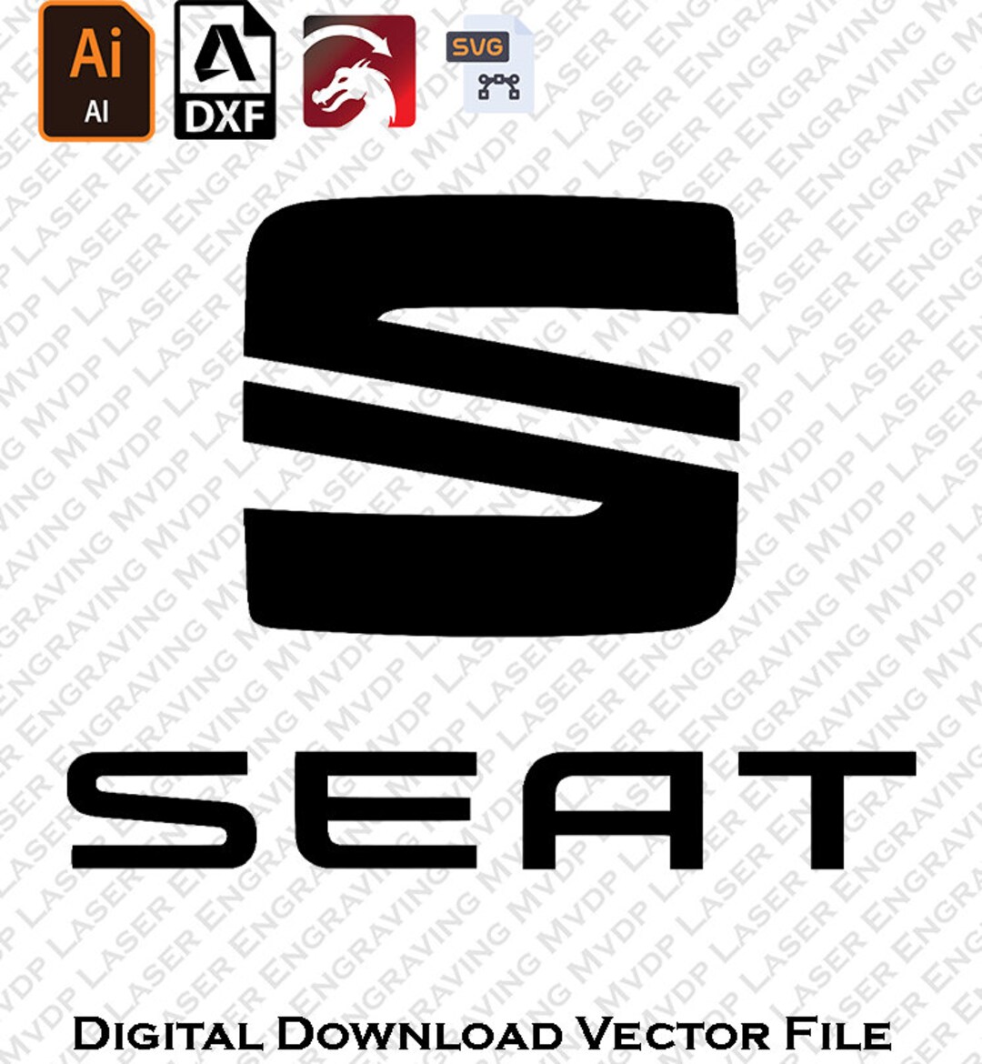 Seat Logo Laser Cut .SVG , .AI , .DXF , Lightburn , Seat Design ...