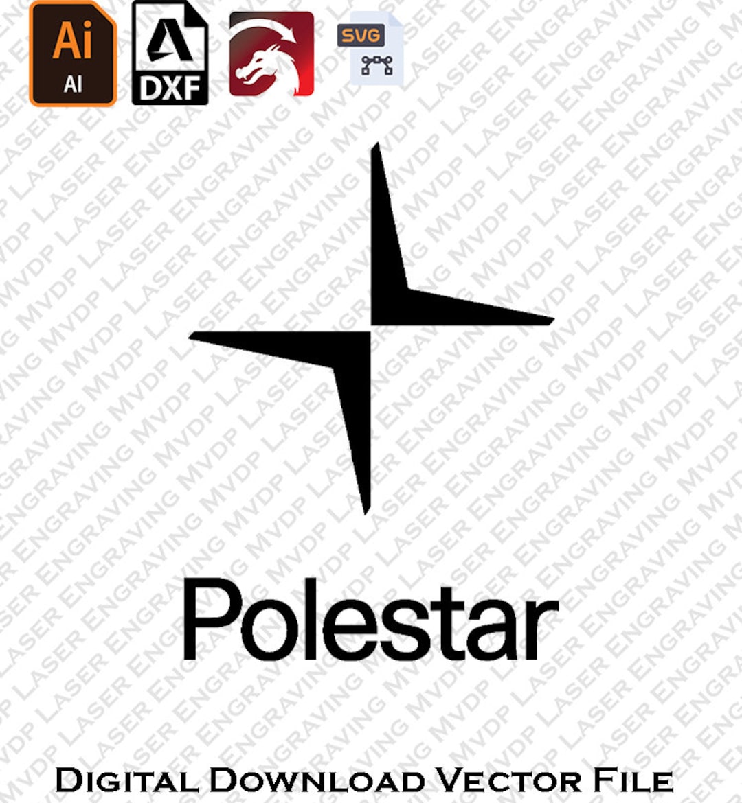Polestar Logo Laser Cut .SVG , .AI , .DXF , Lightburn , Polestar Design ...