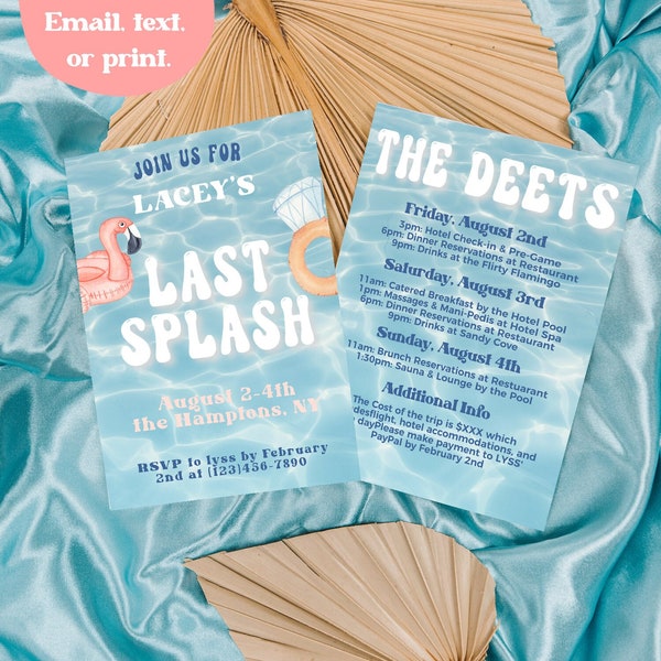 Last Splash Bachelorette - Etsy