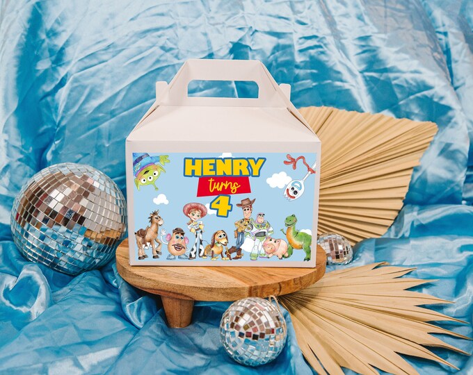 Toy Story Box Label, Gable Box, Labels for Birthday Party-printable ...