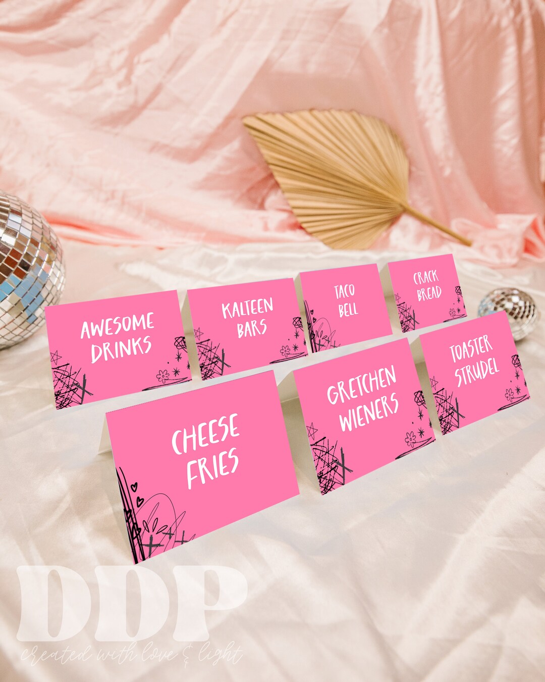 Mean Girls Food Tent Label Editable Mean Girls Party Decor Burn Book ...