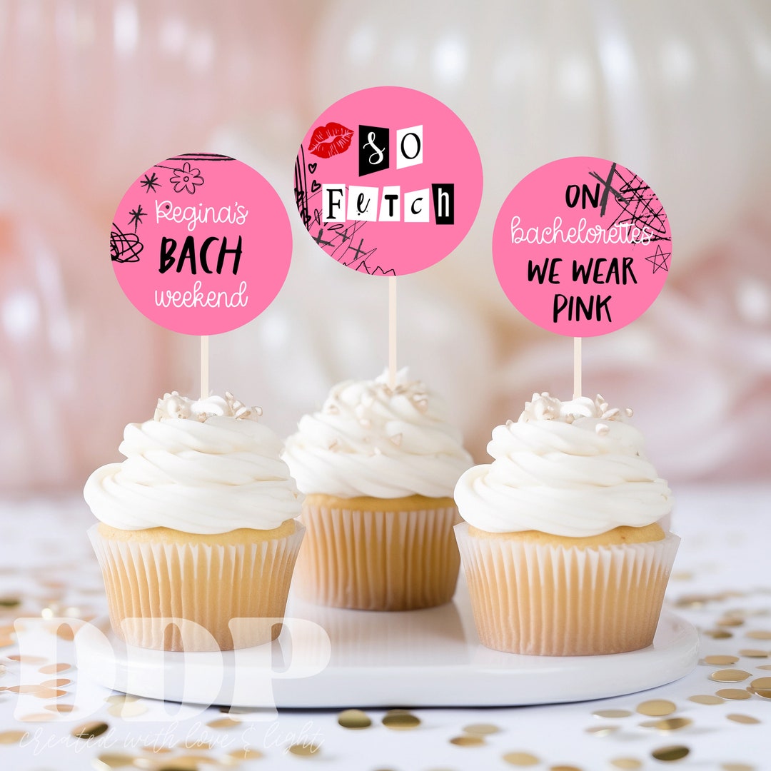 Mean Girls Cupcake Toppers Mean Girls Theme Party Supplies Burn Book ...