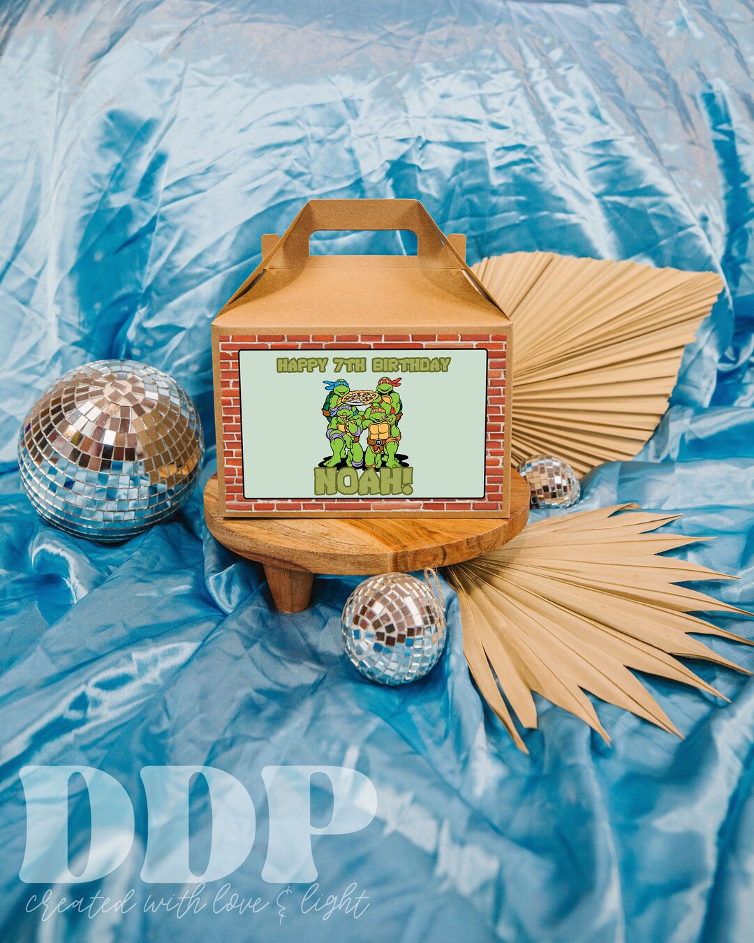 Turtles Gable Box Label TM Ninja Turtles Printable Party Decor Treat ...