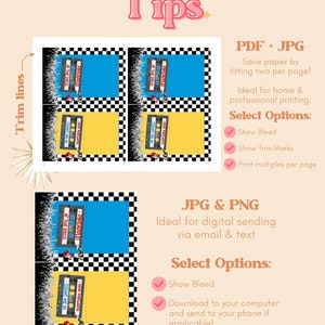 Warped Tour Food Tent Label Warped Two-ur Printable Party Decor Buffet ...