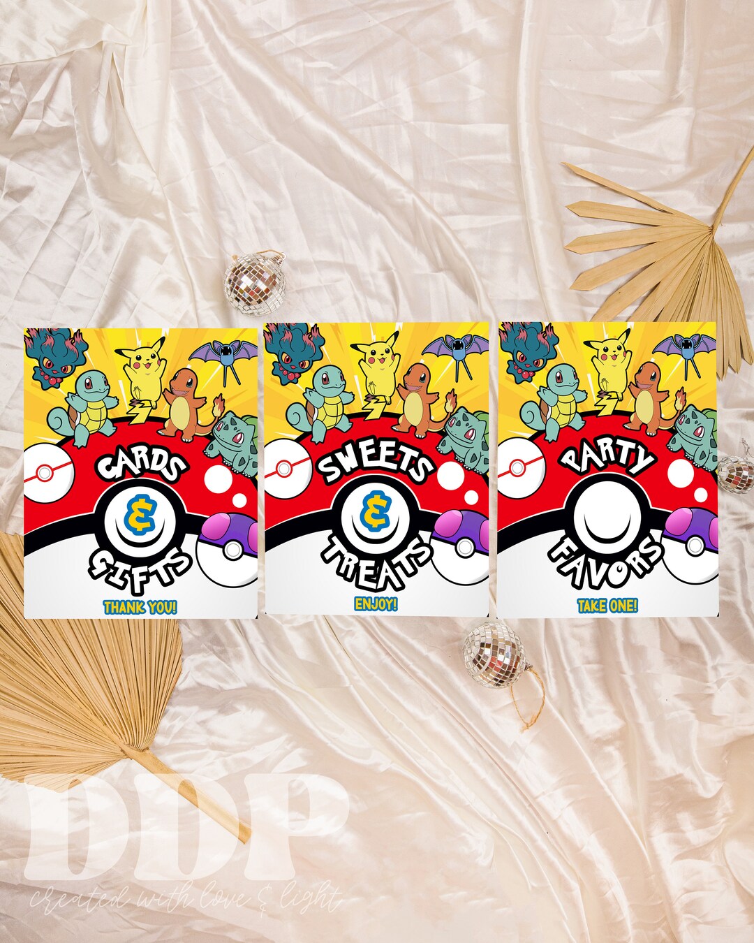Pokemon Birthday Party Table Sign Pokeball Printable Party Decor ...