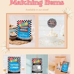 Warped Tour Food Tent Label Warped Two-ur Printable Party Decor Buffet ...