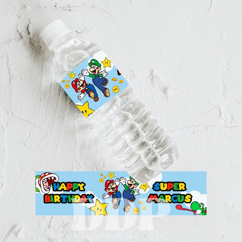 Super Mario Water Bottle - Etsy