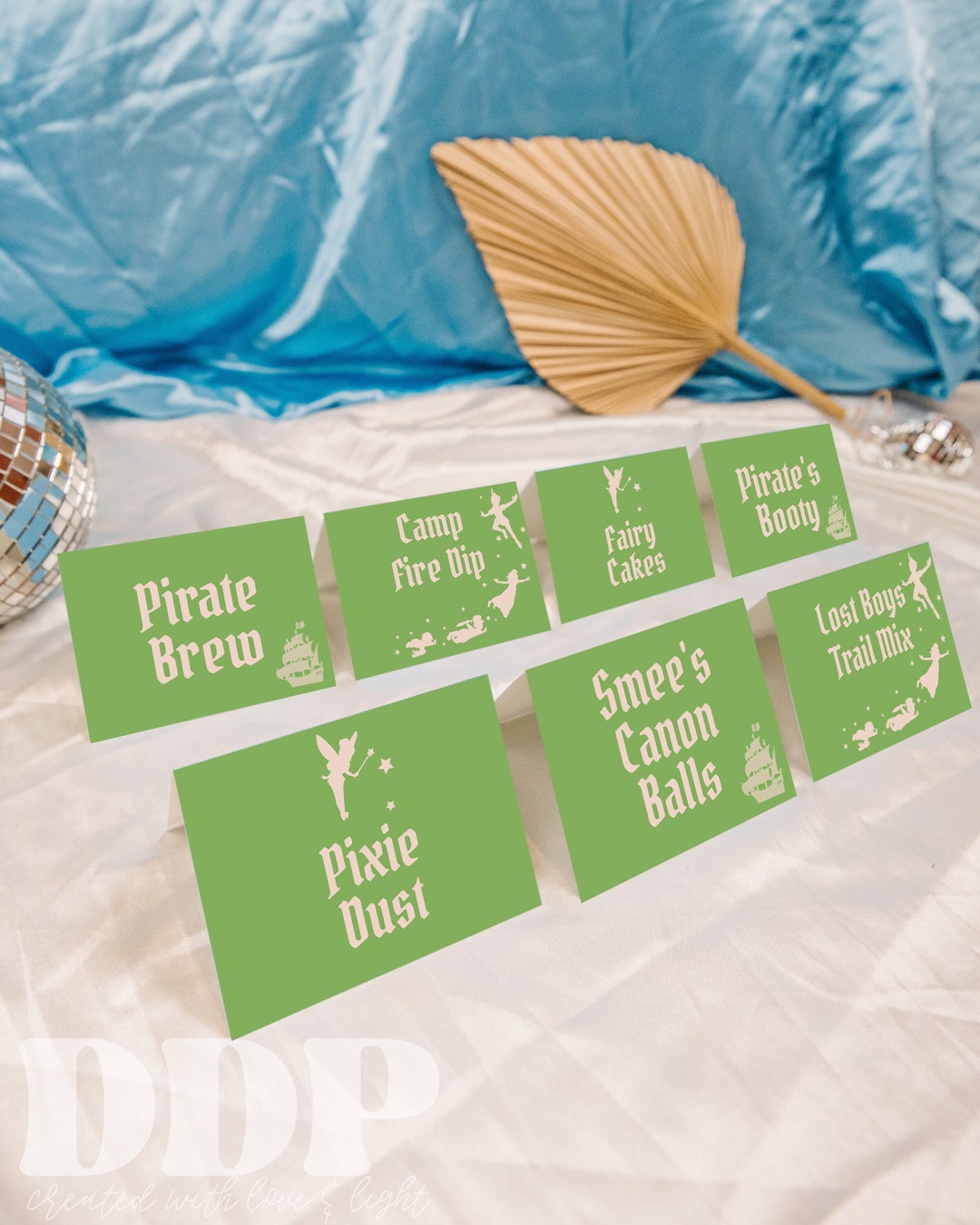 Peter Pan Food Tent Labels Printable Neverland Birthday Party Decor ...