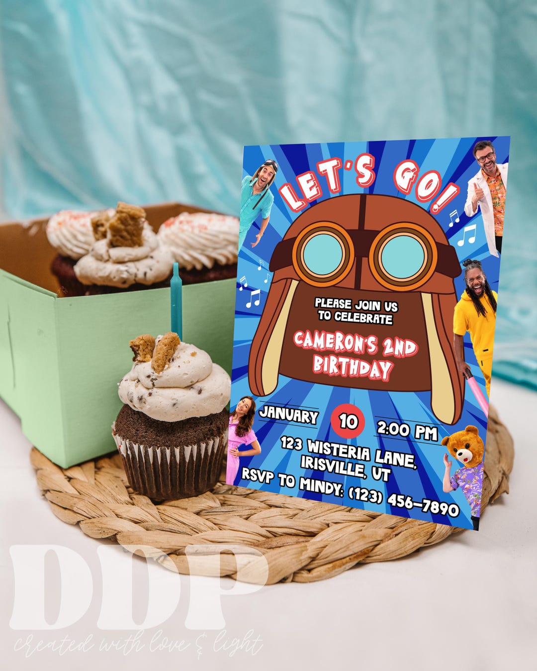 Danny Go Birthday Invitation | Boys Birthday Invite | Danny Go Party ...