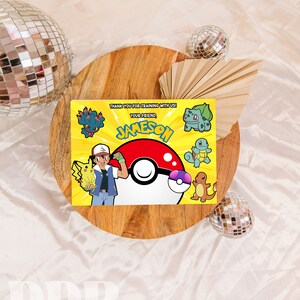 Pokemon thank you card - Etsy