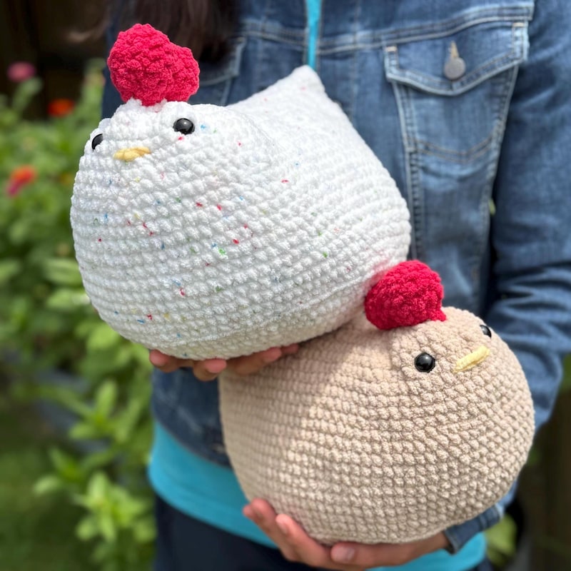 Crochet Large Chicken Pattern - Etsy