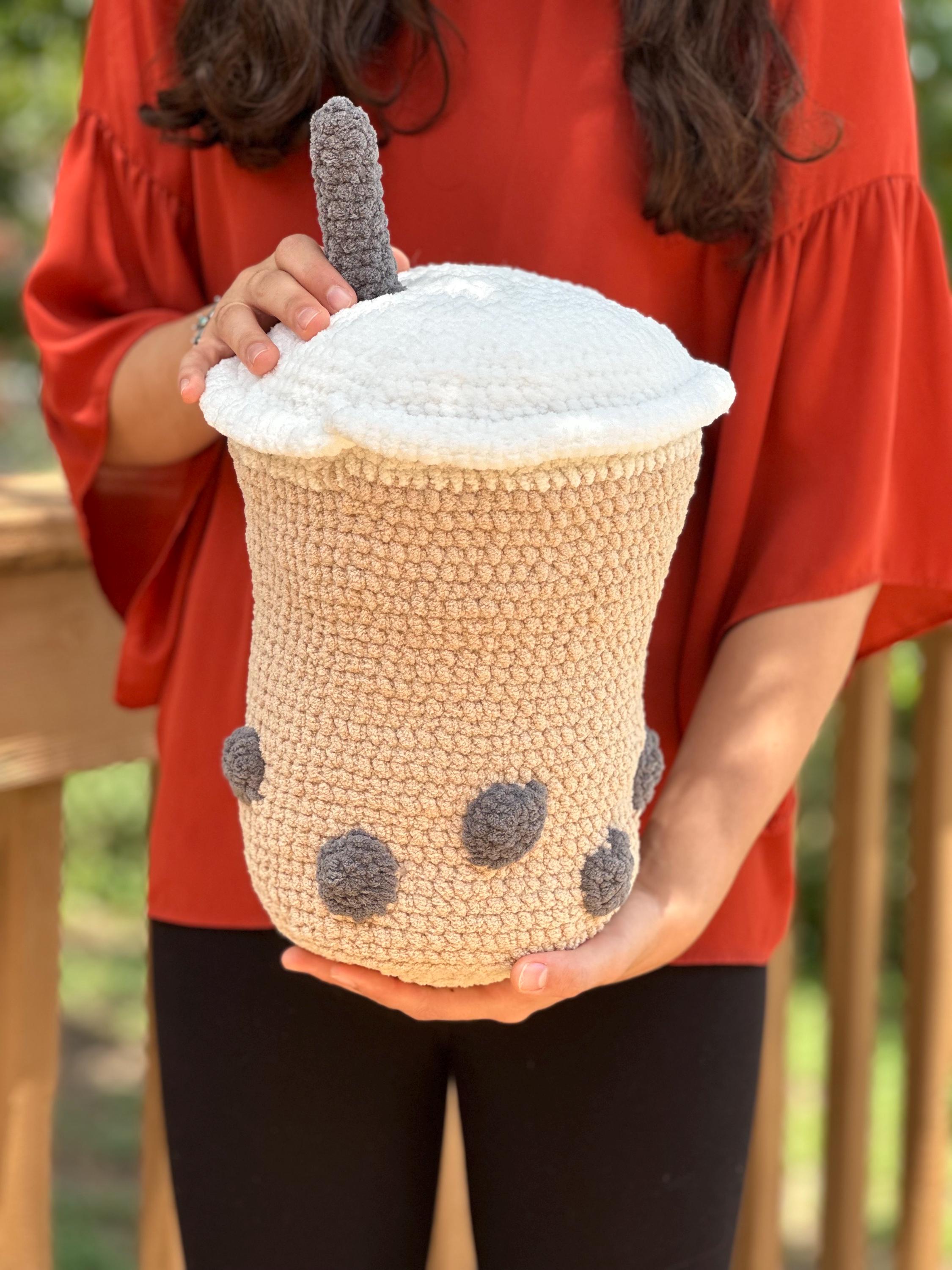 Jumbo Boba Tea Crochet Pattern, Bubble Tea Amigurumi Plush Pattern, DIY ...