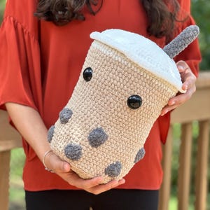 Jumbo Boba Tea Crochet Pattern, Bubble Tea Amigurumi Plush Pattern, DIY ...