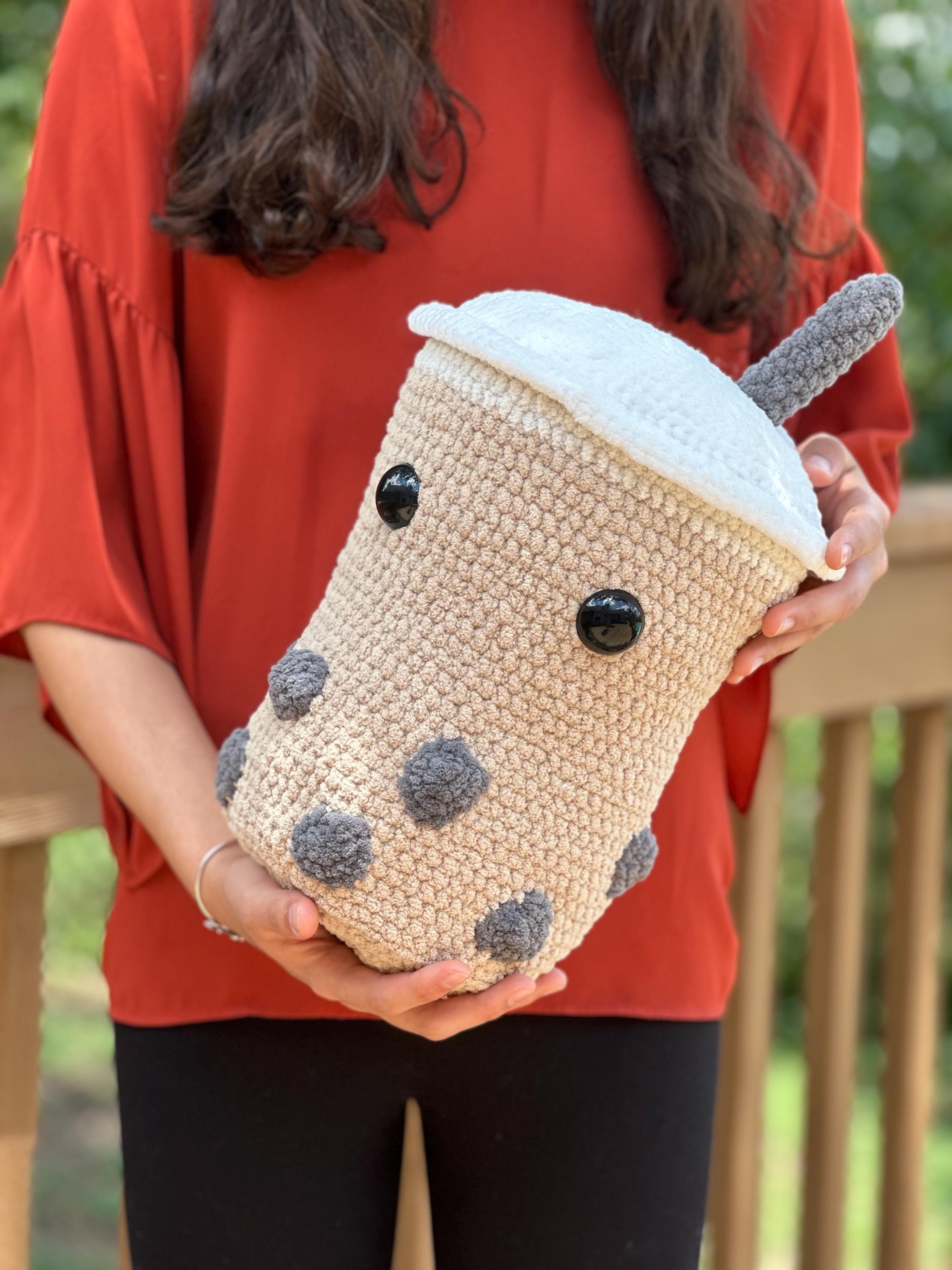 Jumbo Boba Tea Crochet Pattern, Bubble Tea Amigurumi Plush Pattern, DIY ...