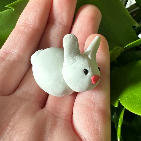 Polymer Clay Bunny - Etsy