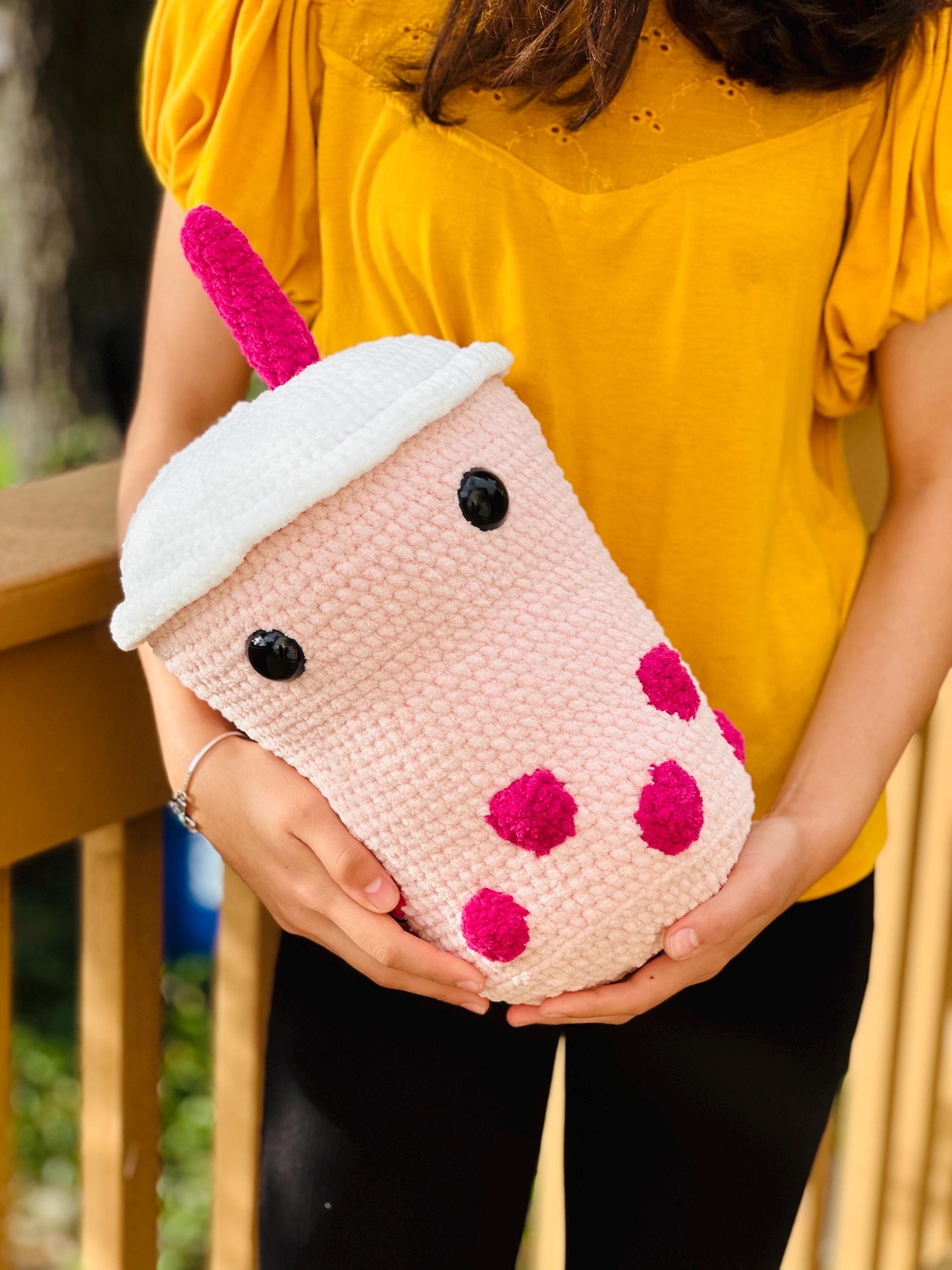 Jumbo Boba Tea Crochet Pattern, Bubble Tea Amigurumi Plush Pattern, DIY ...