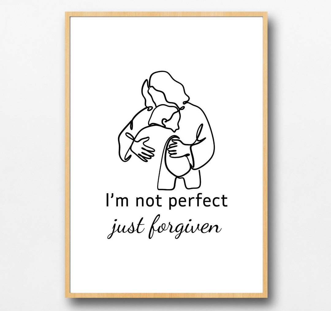 I'm Forgiven Quote Printable, Inspirational Poster & Bookmark Printable ...