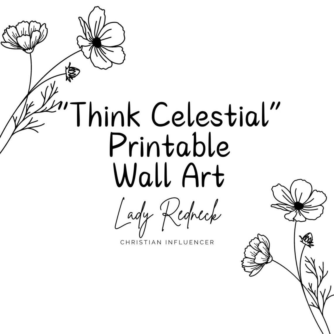 Inspirational Wall Art & Bookmark Printable: Think Celestial, LDS ...