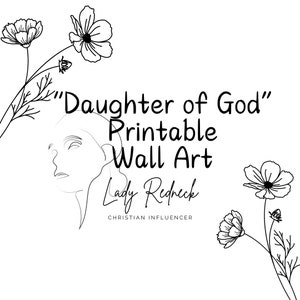 Downloadable LDS Art Daughter of God Printable Wall Art, Minimalist ...
